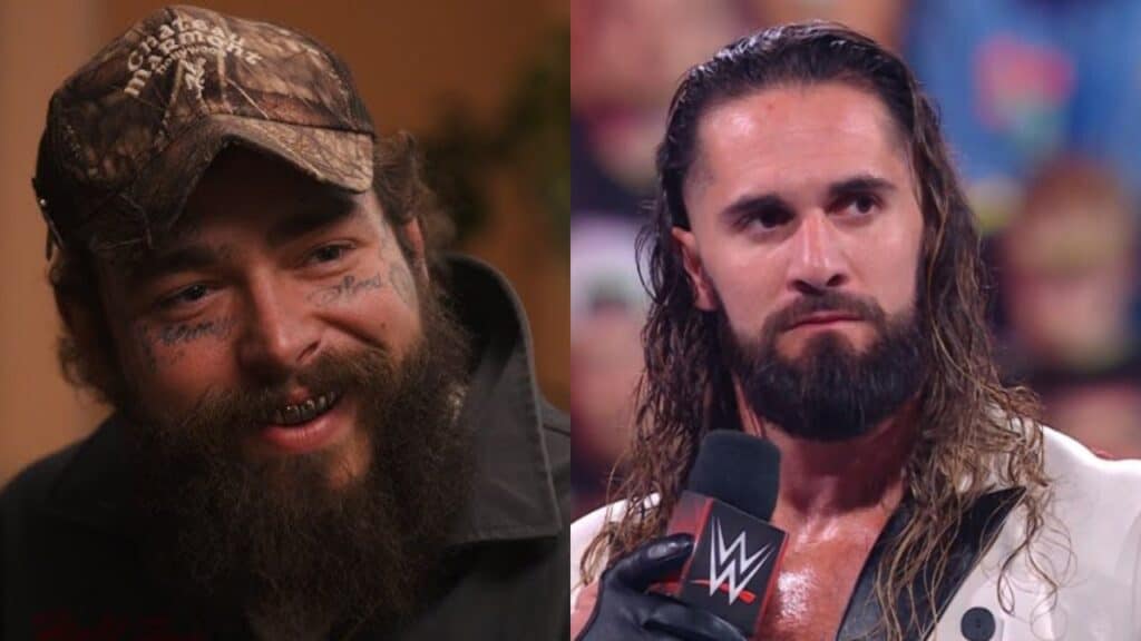 Post Malone Challenges Seth Rollins To WWE WrestleMania 42 Match ...