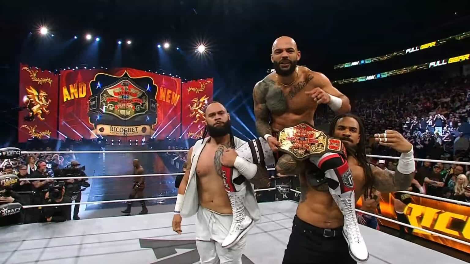 AEW Full Gear Results: Ricochet Becomes Inaugural National Champion ...